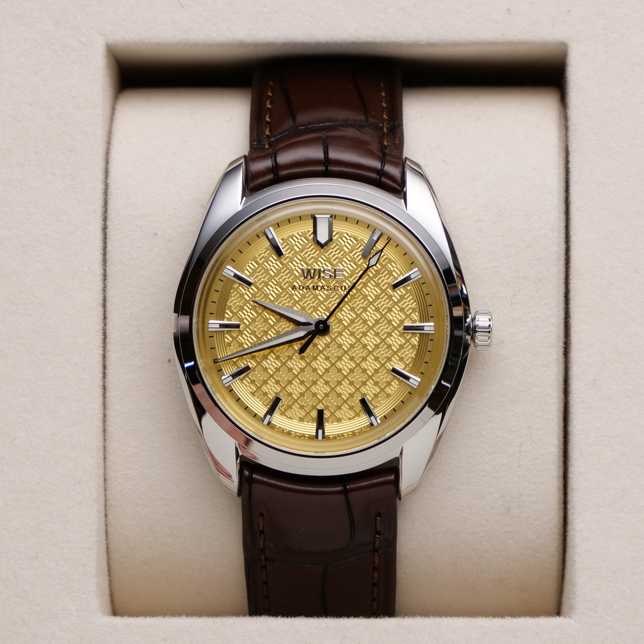 Wiae ADAMASCUS AD15 24K Gold Filled Dial – Just the Watch
